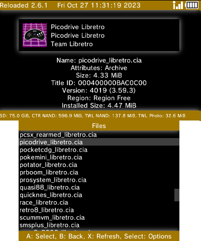 Installing RetroArch on a Nintendo 3DS system · GitHub