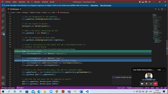 GitHub - JuanDemera/Taller01-Snake: Taller git