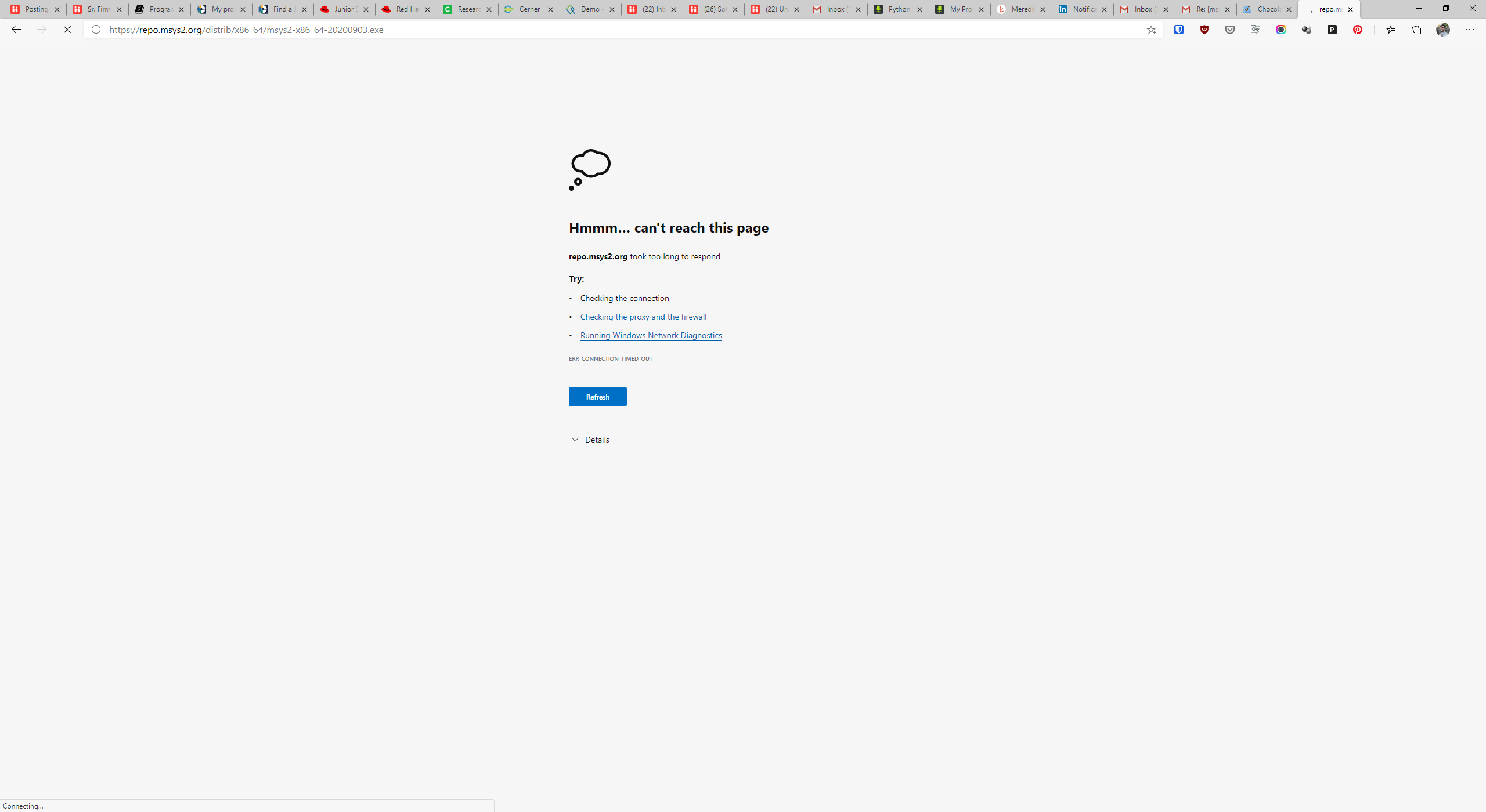 Download not available for msi installer · Issue #86 · msys2/msys2.github.io · GitHub