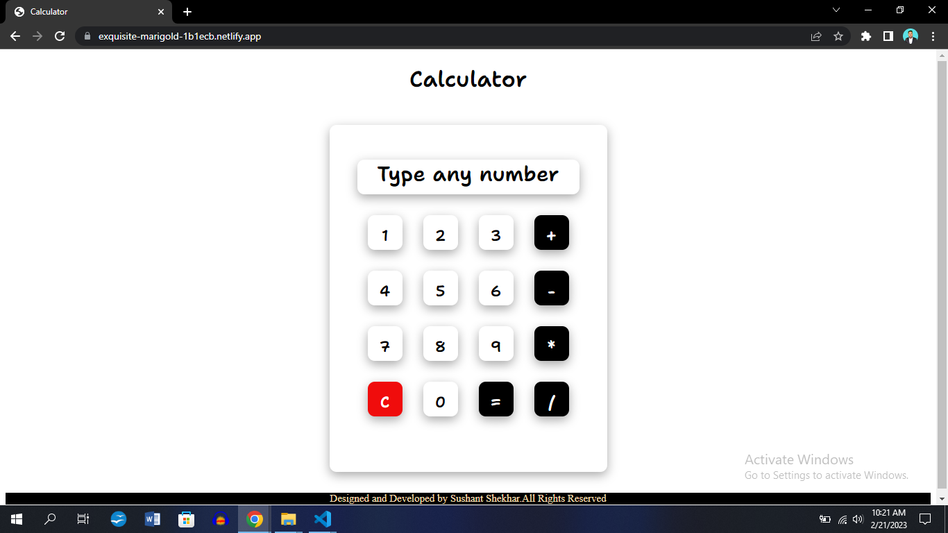 GitHub - sushantshekhar82/Basic-Calculator: Basic Calculator fully functional for any type of ...