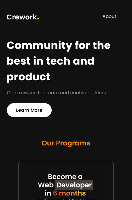 GitHub - reactdeepak/Crework-Clone: Landing Page of Crework.in