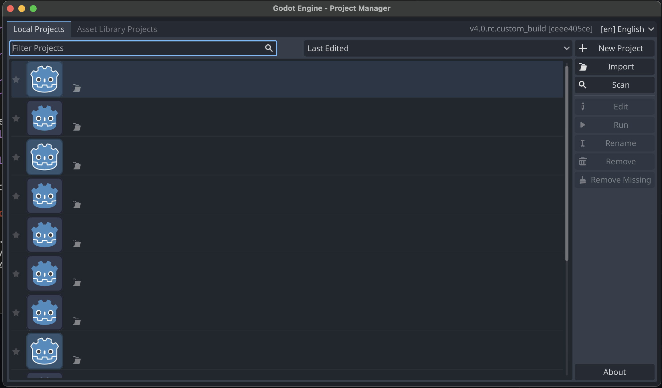 Empty titles and descriptions in project browser · Issue #73780 · godotengine/godot · GitHub