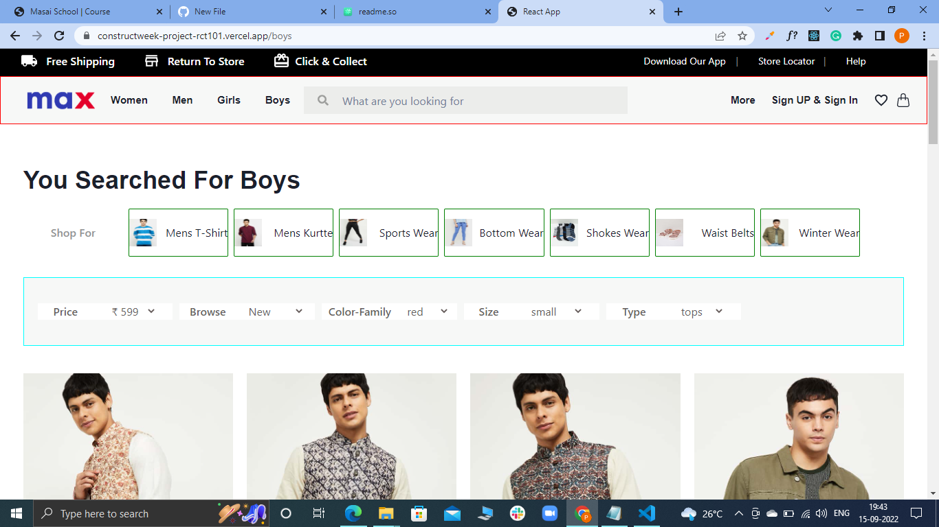 GitHub - priyanshu1120/max-fashion_clone: E-Commerce website for ...