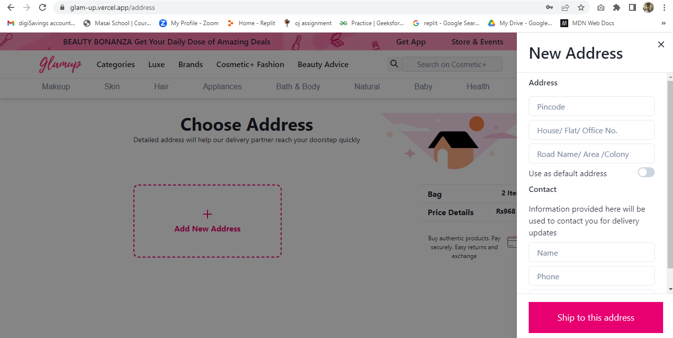 GitHub - KaustubhN12/nappy-prose-7608: glamup is a clone of e-commerce website nykaa which sells ...