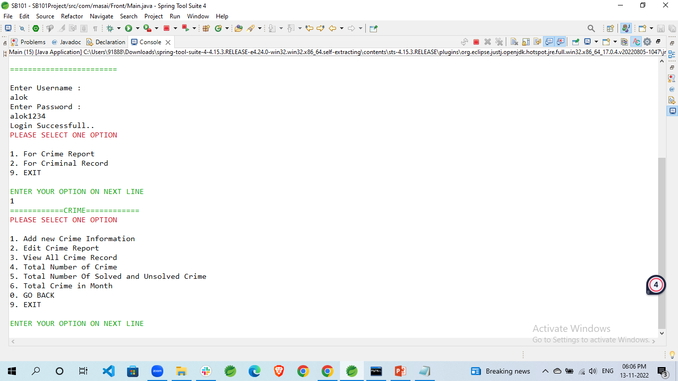 GitHub - aloks31/Crime-Management-System: Crime Information Management System interact with ...