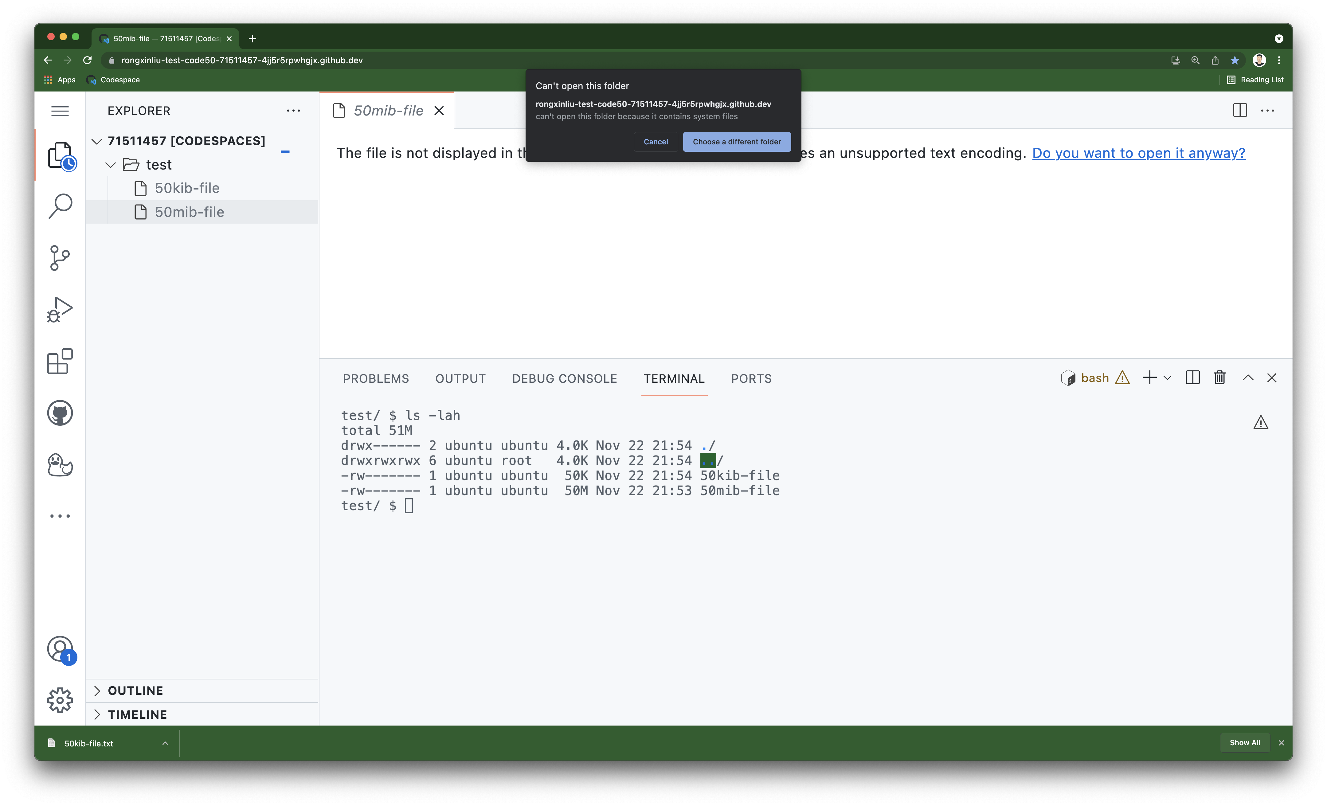 Inconsistent download flow between small and large file · Issue #137683 ...