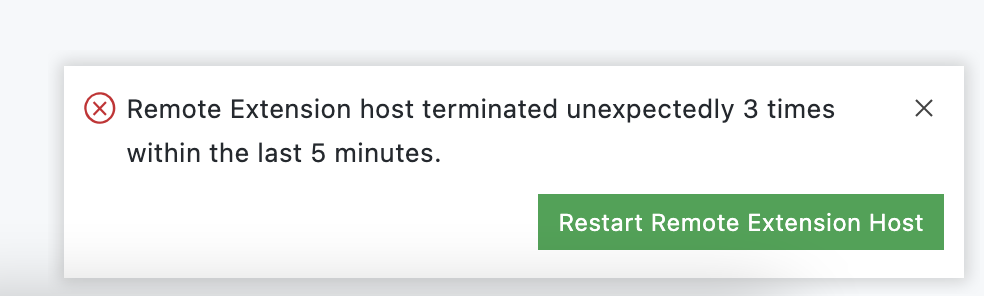 Remote extension host won't start at all/continually restarts ad-infinitum · Issue #146490 ...