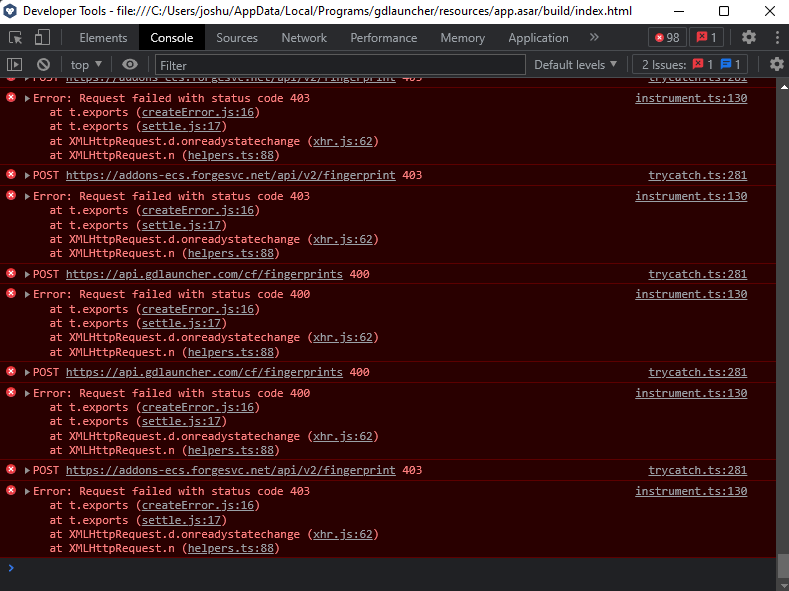 Can't load new instance from zip file · Issue #1350 · gorilla-devs/GDLauncher · GitHub