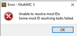 Multi MC Add Instance Error "Unable to resolve mod ids" · Issue #952 · Iskallia/Vault-public-S1 ...