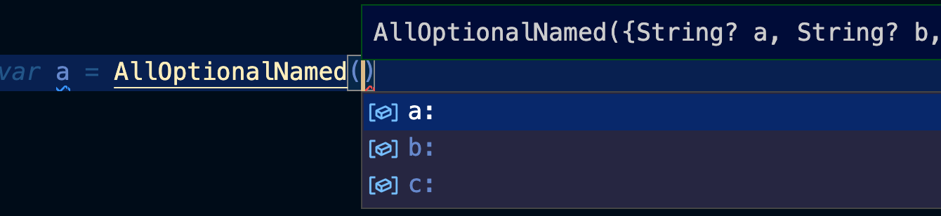 Add documentation of expected behaviour for code completion of functions (re: parameter ...