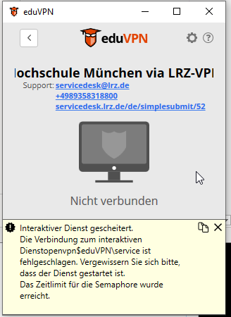 Semaphore timeout · Issue #200 · Amebis/eduVPN · GitHub