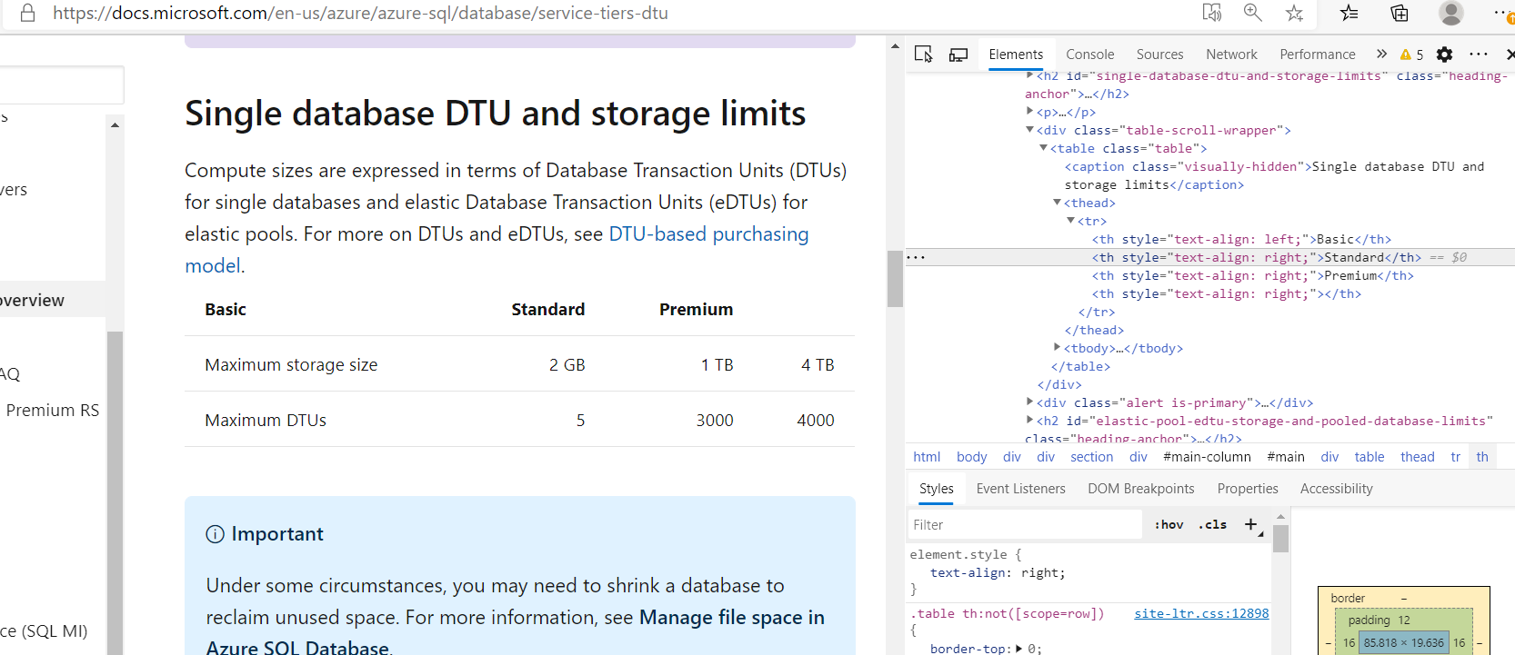 Minor table heading issue · Issue #59407 · MicrosoftDocs/azure-docs · GitHub