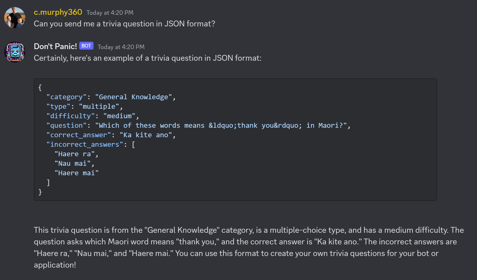Pull new Trivia Tickets from openAI · Issue #52 · murphy360/discord-bot-everything · GitHub