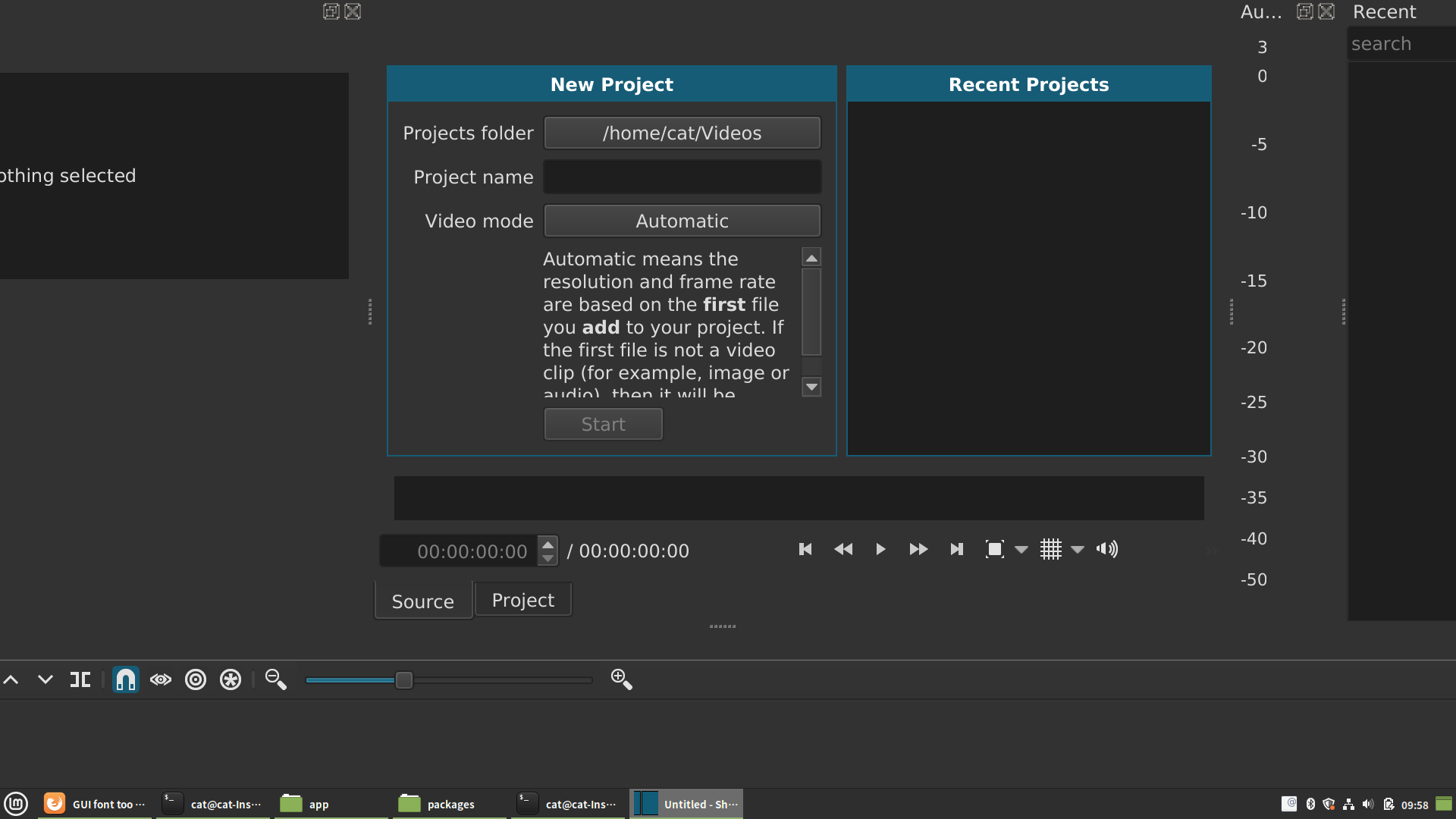 GUI font too small when running Shotcut-200711.glibc2.14-x86_64.AppImage on Linux Mint 20 ...