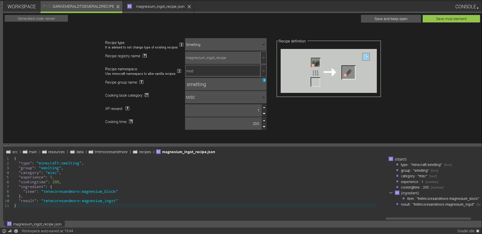 Strange UI Behavior with Recipes · Issue #4342 · MCreator/MCreator · GitHub