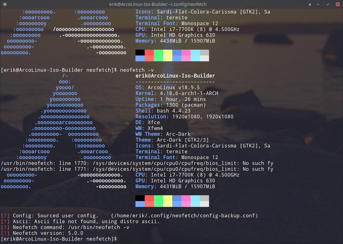 Neofetch is not looking at config.conf for settings after successful initial startup · Issue ...