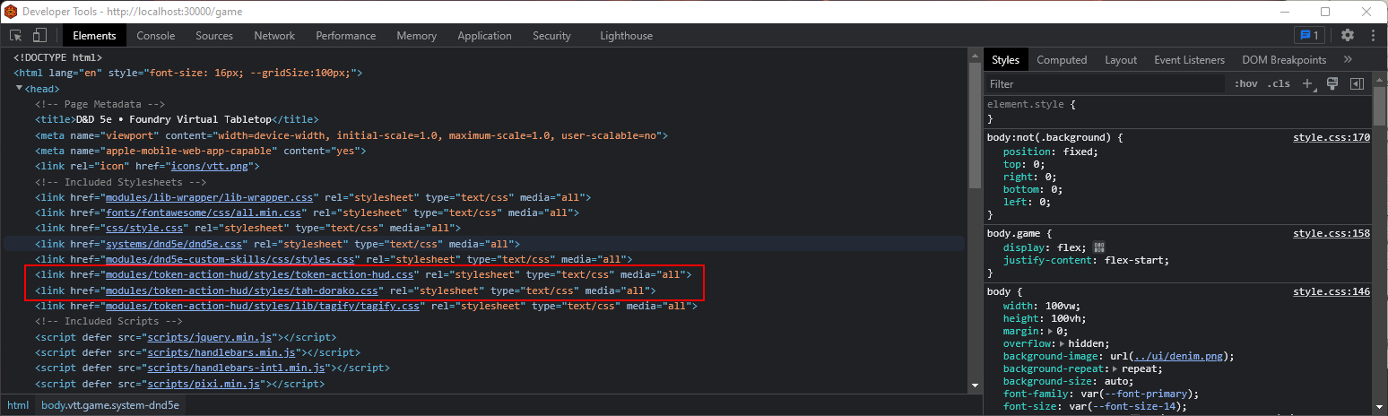 [The Forge] UI Bug · Issue #272 · Drental/fvtt-tokenactionhud · GitHub