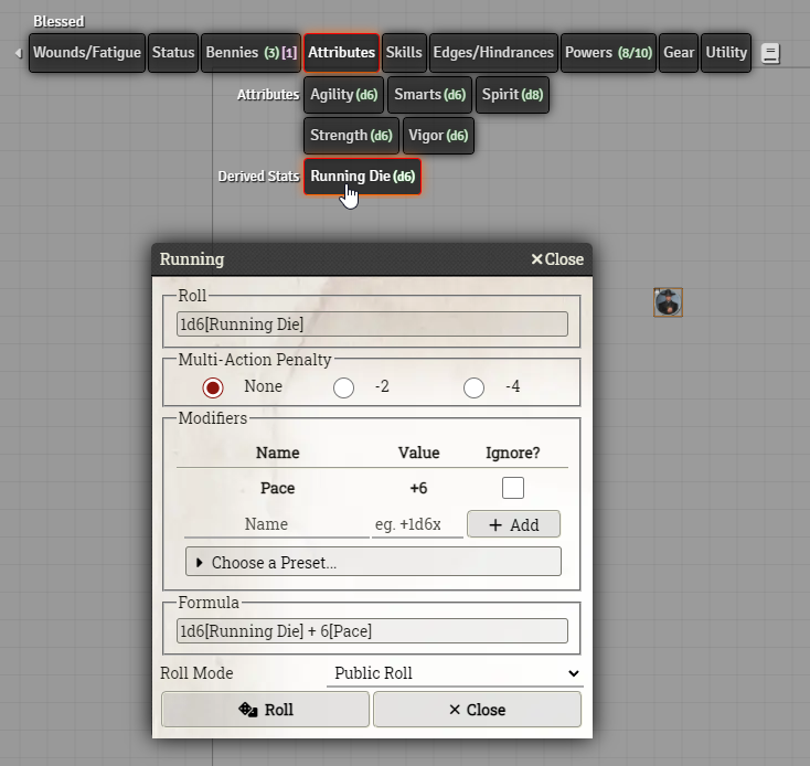 SWADE add run. · Issue #173 · Drental/fvtt-tokenactionhud · GitHub