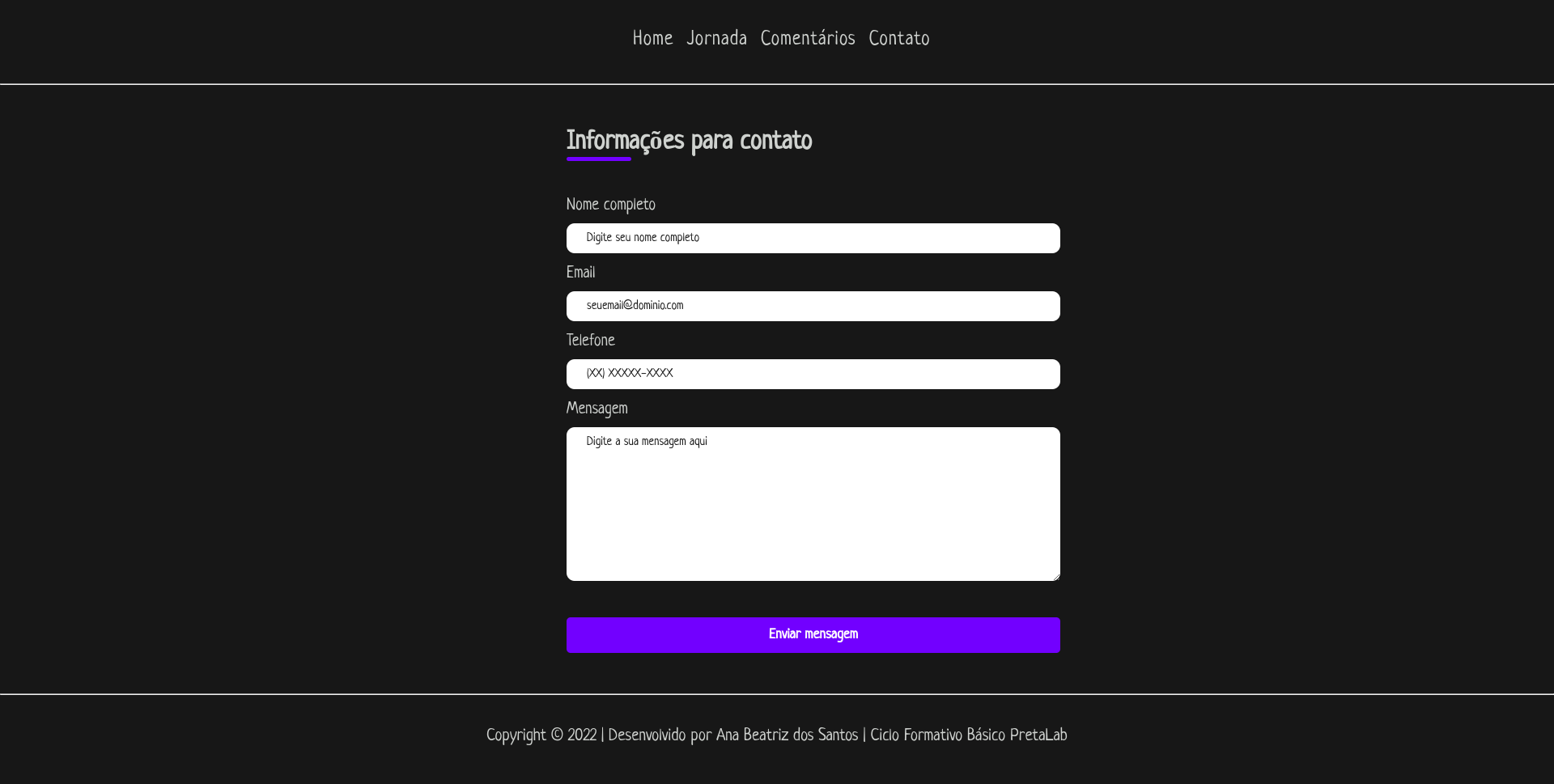 GitHub - anabiax/ProjetoFinalPretalabReactJS