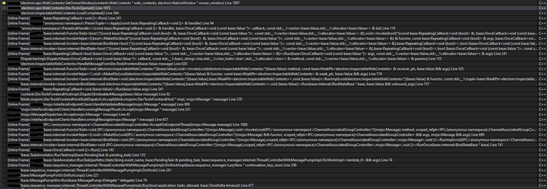 Bug Crash In Webcontentsdevtoolsopened Webcontentssetownerwindow · Issue 34042