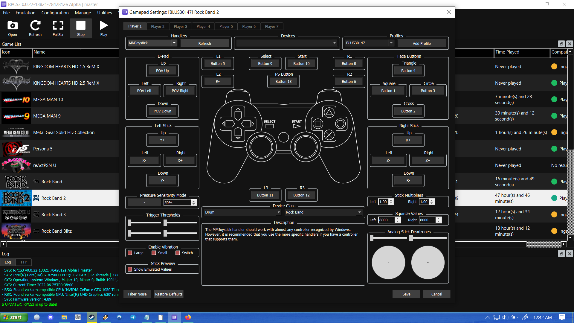 Rock Band Drums Have Issues In Game · Issue 12272 · Rpcs3rpcs3 · Github 