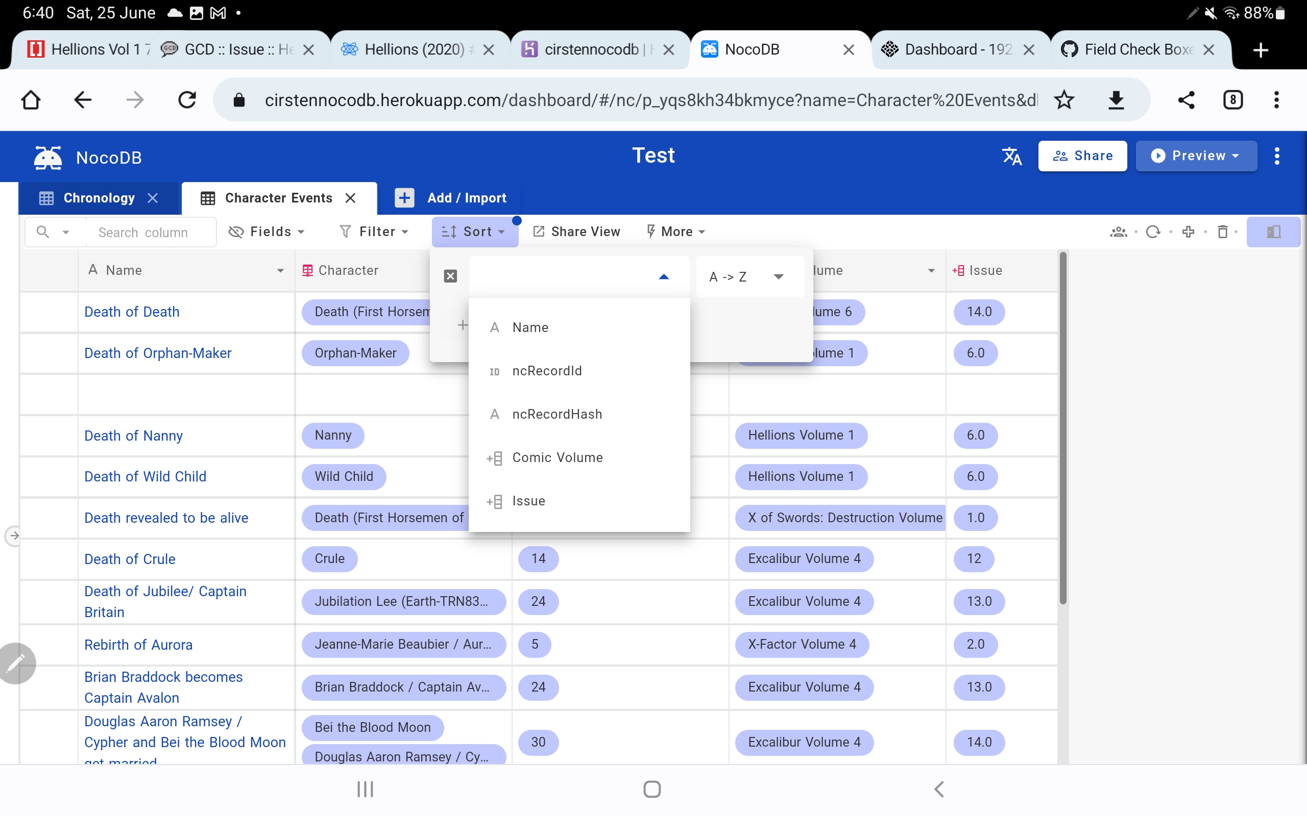 Sort Option Not Displaying Columns Properly Or Fully · Issue 2481 · Nocodbnocodb · Github
