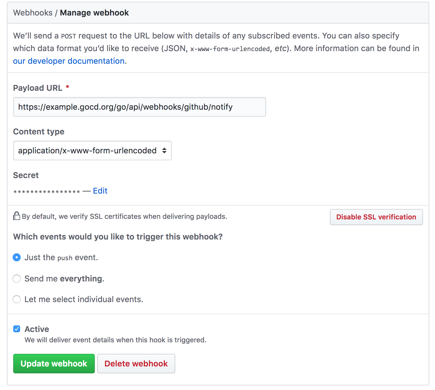 Support for Github webhooks · Issue #217 · gocd/gocd · GitHub