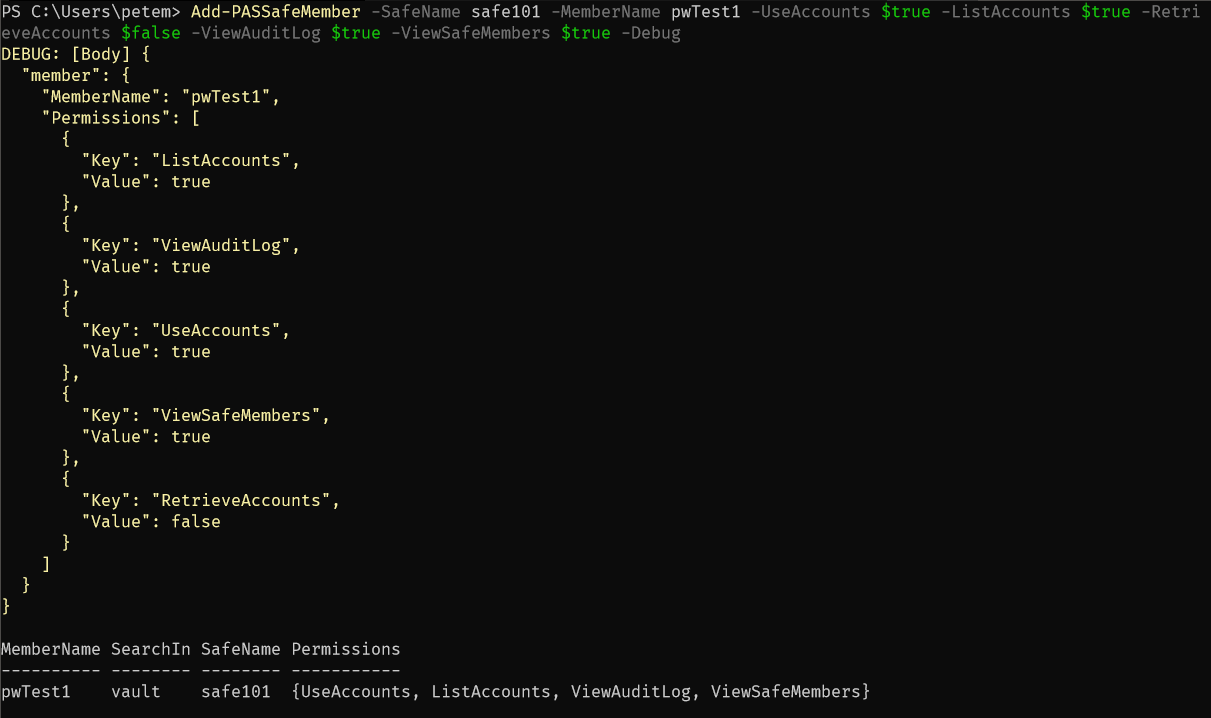 Safe Members - No RestrictedRetrieve and ListContent permissions? · Issue #185 · pspete/psPAS ...