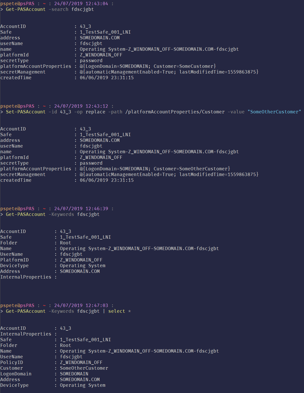 Set-pasaccount for dynamicproperties · Issue #191 · pspete/psPAS · GitHub