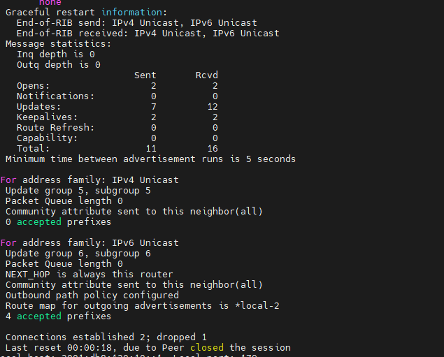 BGP: bgp status is unstable and peer close the session · Issue #11936 · FRRouting/frr · GitHub