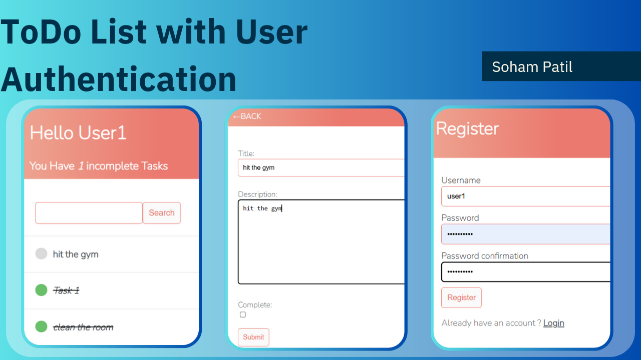 GitHub - Sohamp2606/ToDo-Now: To Do list app with User Registration, Login, Search and full ...