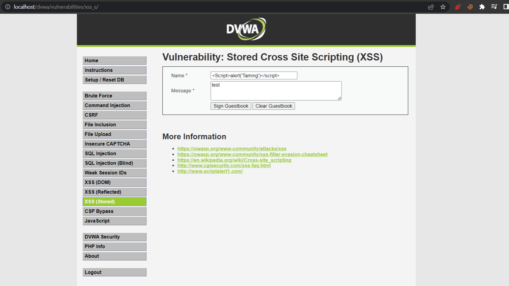 Github Imancybersecurityxss Stored