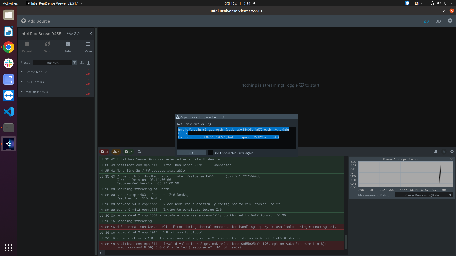 Invalid Value In Rs2getoption · Issue 11230 · Intelrealsenselibrealsense · Github 