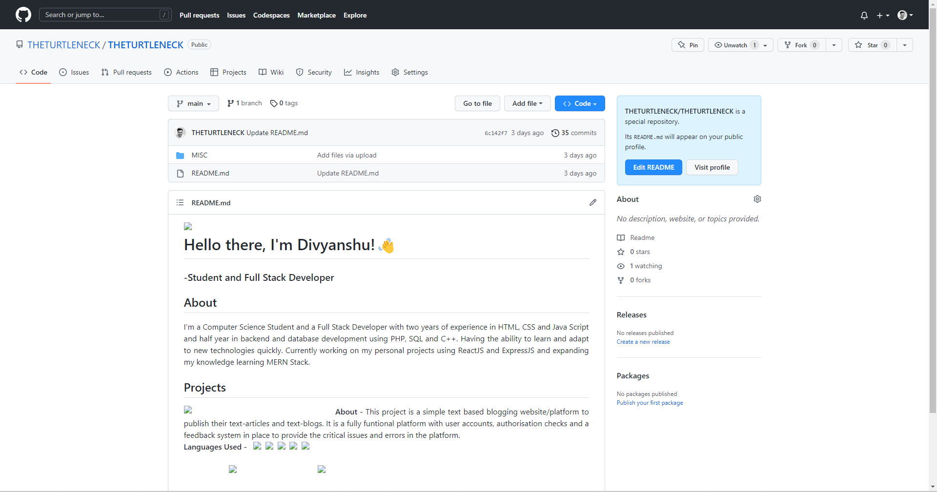 Images and Github Metrics not displaying · community · Discussion ...
