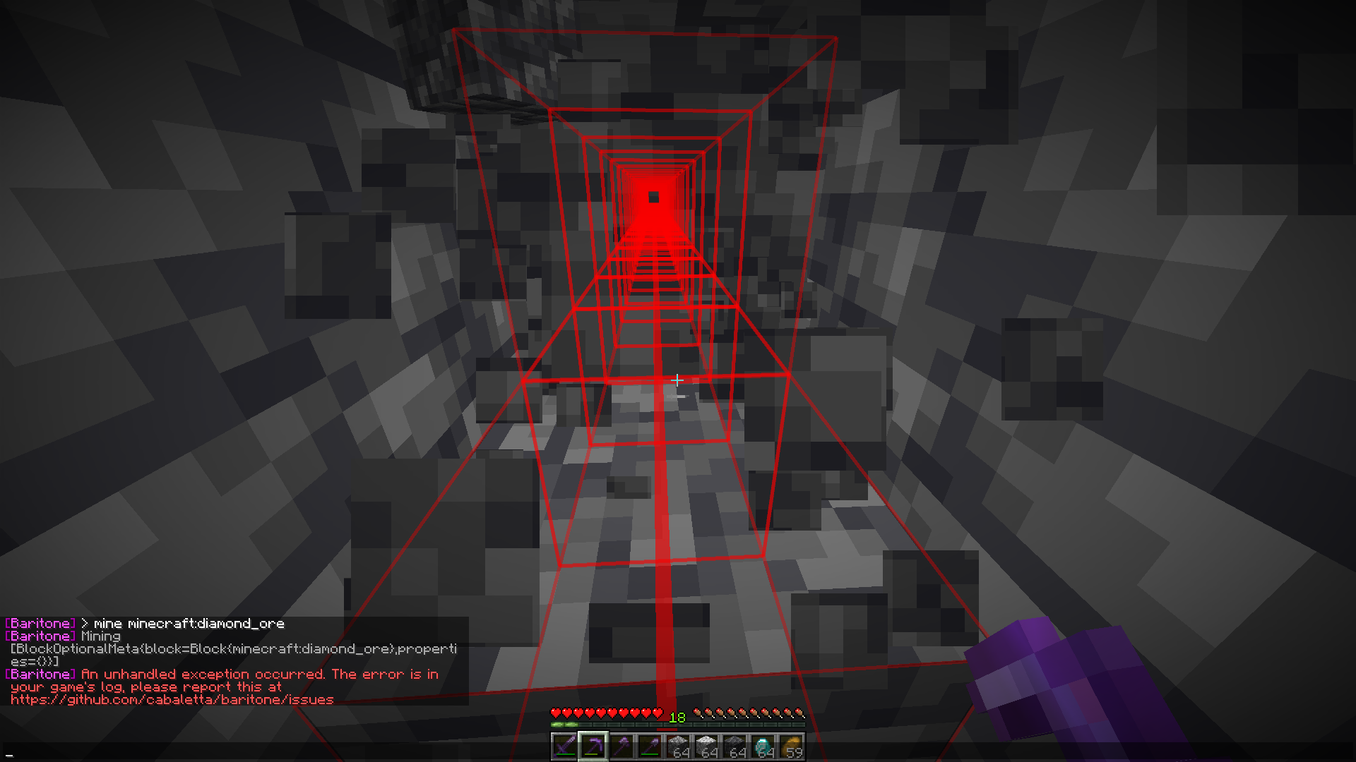 Unhandled exception occured. · Issue #4183 · cabaletta/baritone · GitHub