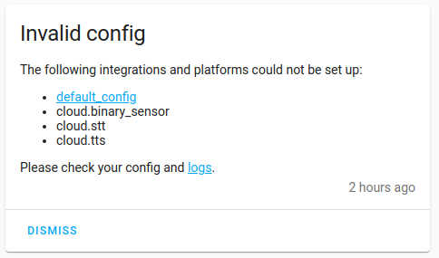 HA fails to set up cloud components and throws exceptions when there is no internet connection ...