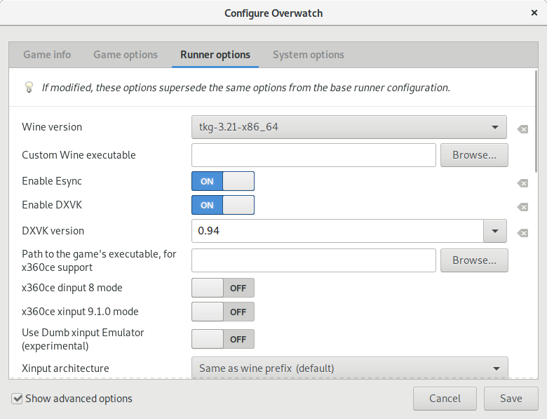 Mismatching tips in configuration · Issue #1537 · lutris/lutris · GitHub