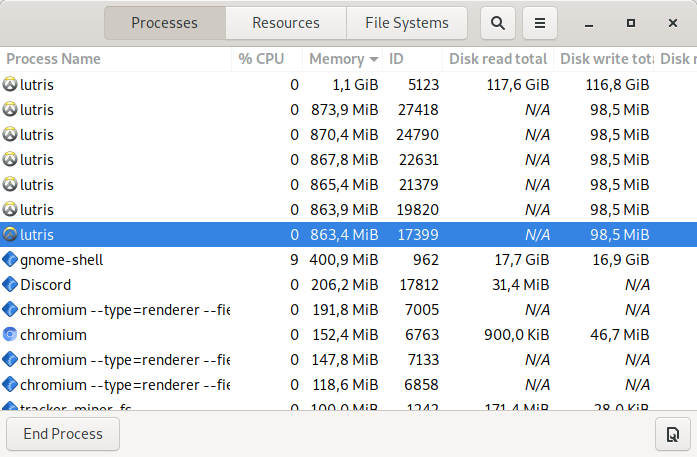 Memory leaking · Issue #778 · lutris/lutris · GitHub