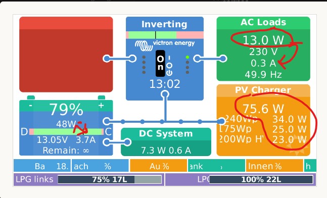 Amps instead of watts display · Issue #77 · kwindrem/GuiMods · GitHub