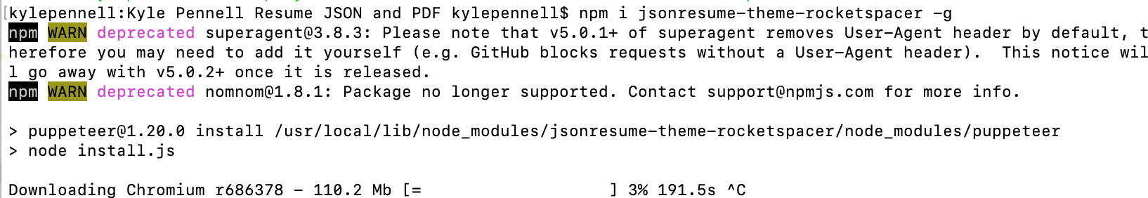 installs chromium (120MB) · Issue #2 · rkt2spc/jsonresume-theme-rocketspacer · GitHub