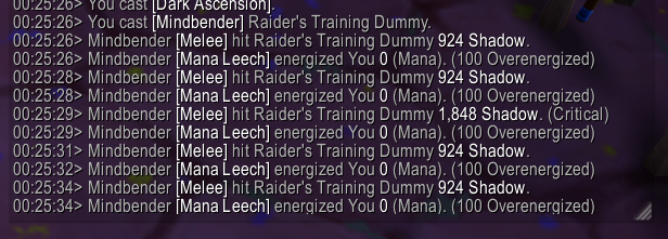 Talenting into Dark Ascension sometimes changes your default resource to Mana instead of ...