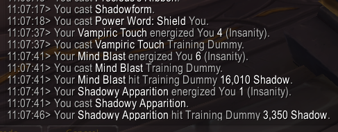 Shadowy Apparitions generate Insanity on execute with Auspicious Spirits not on hit · Issue ...