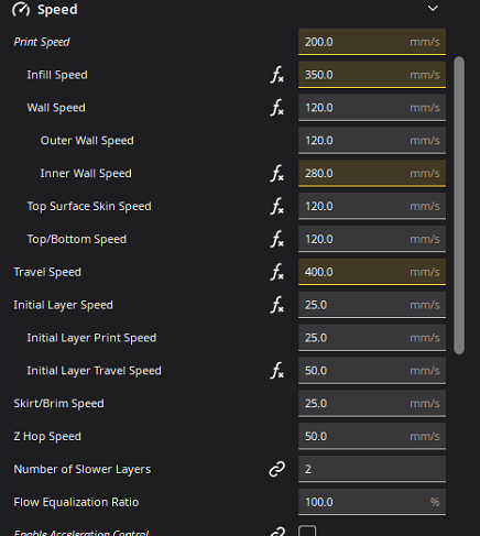 Inconsistent speed calculations · Issue #15988 · Ultimaker/Cura · GitHub