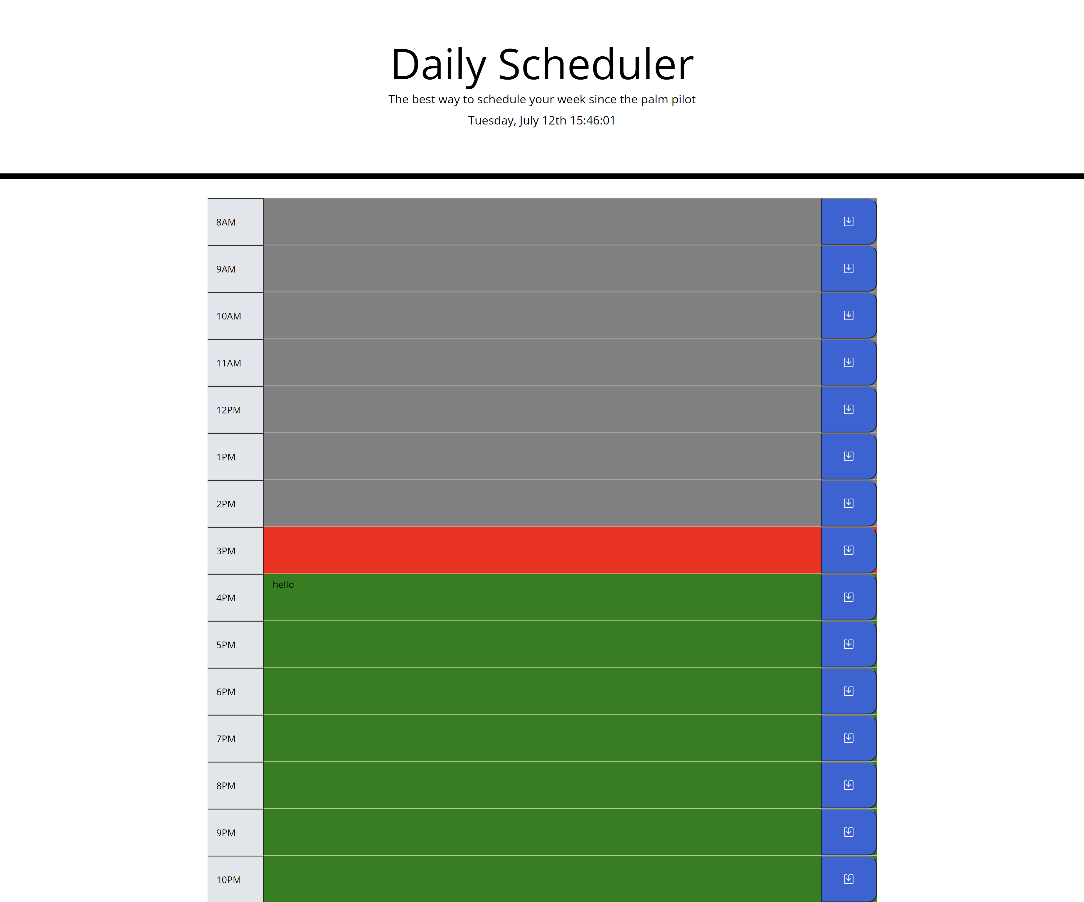 GitHub - Hannahbird/Daily-scheduler