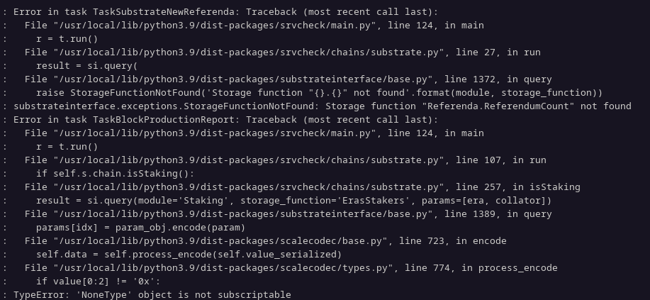 Bug substrate · Issue #109 · openbitlab/srvcheck · GitHub