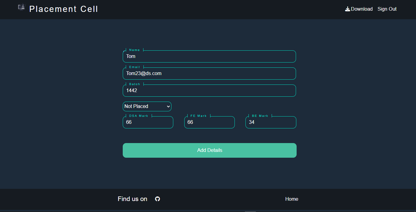 GitHub - akshayop/Placement-Cell