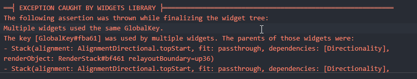 🐛 Temporarily Fixed Multiple Widgets Used The Same Globalkey When Select An Item On Pane 