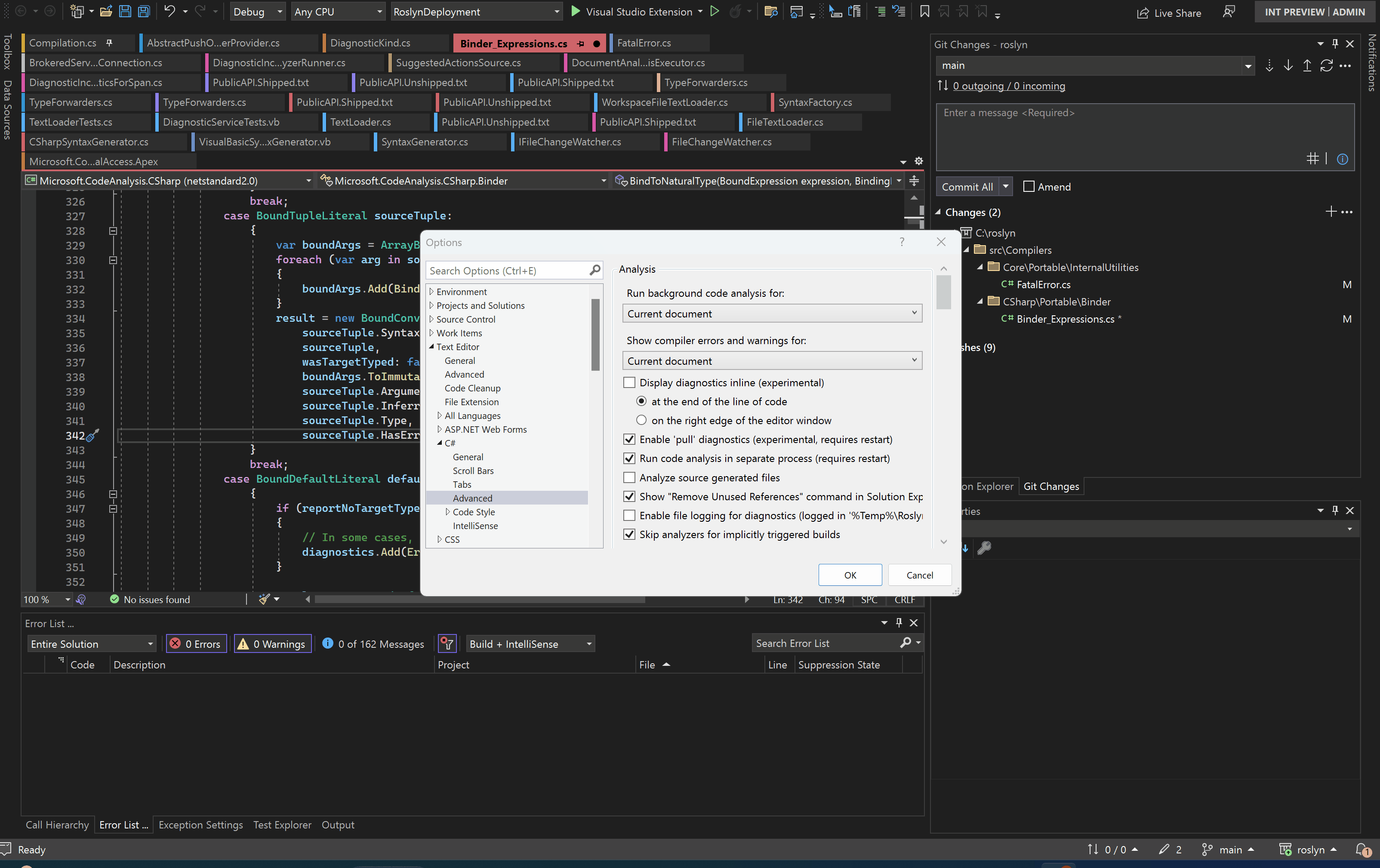 LSP pull diagnostics performance issues in squiggles + error list · Issue #65935 · dotnet/roslyn ...