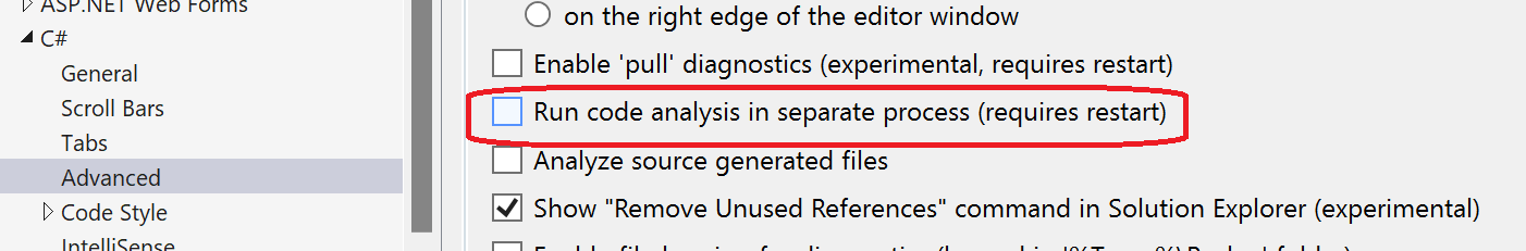 Background analysis performance improvements · Issue #66714 · dotnet/roslyn · GitHub