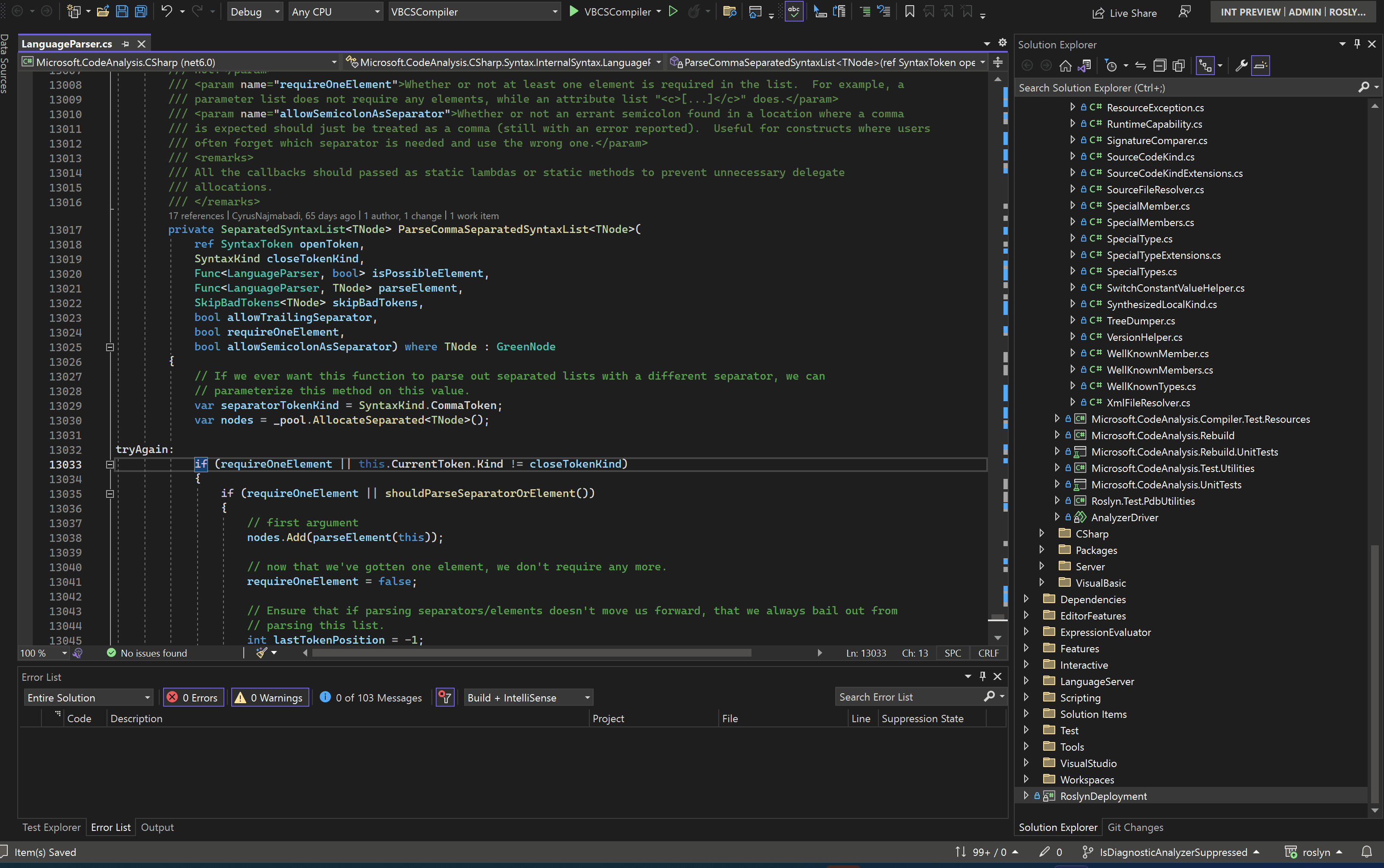 Lightbulb performance improvements · Issue #66968 · dotnet/roslyn · GitHub